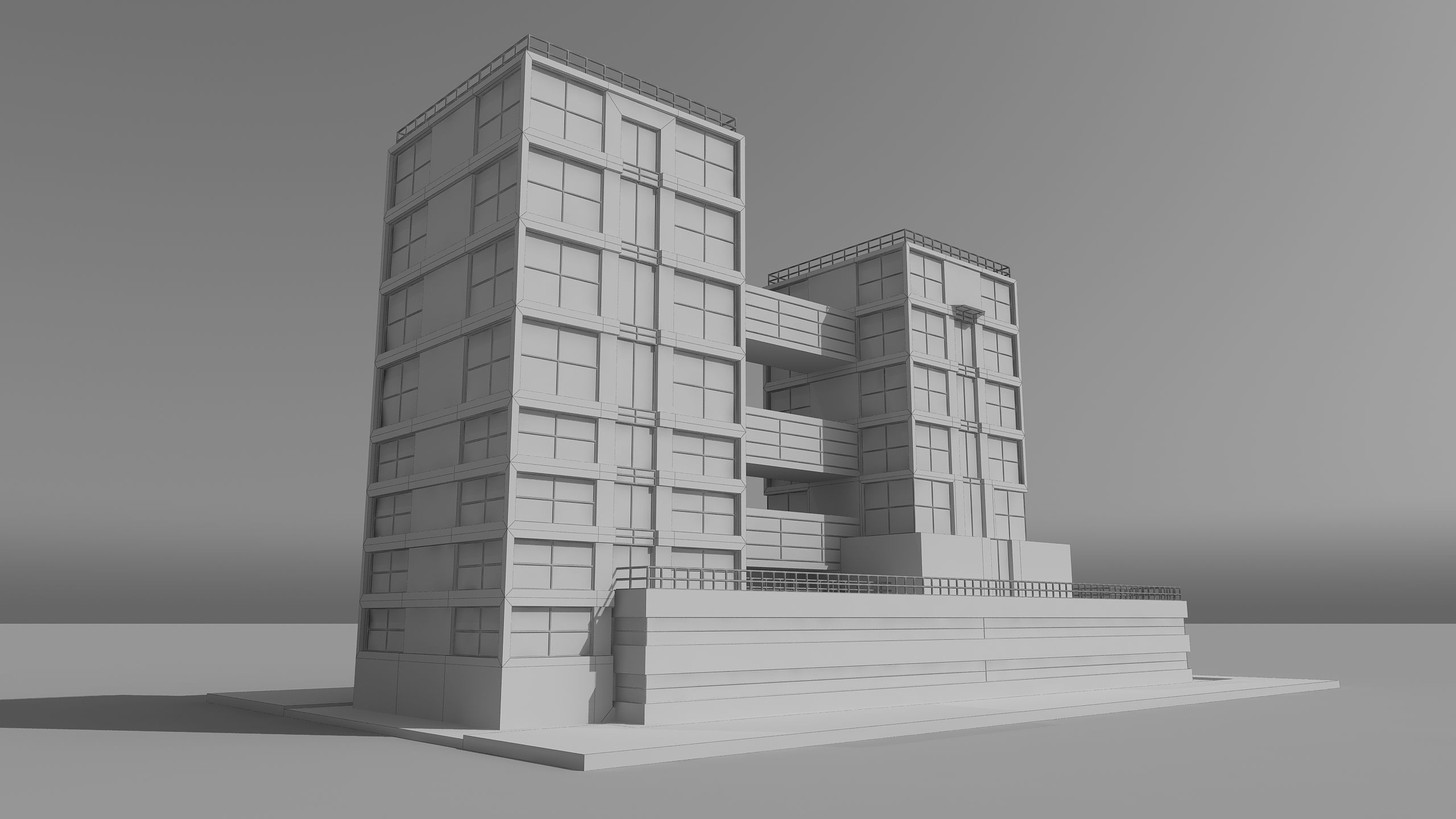 0148 - Modern Building 3D model | CGTrader