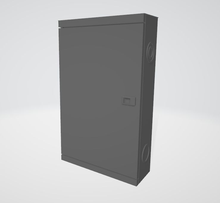 electrical cabinet free 3D model 3D printable | CGTrader