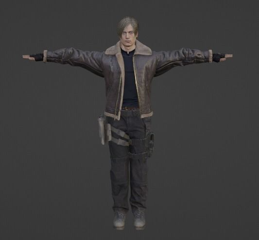 3D model Leon Resident Evil 4 Remake Version VR / AR / low-poly | CGTrader