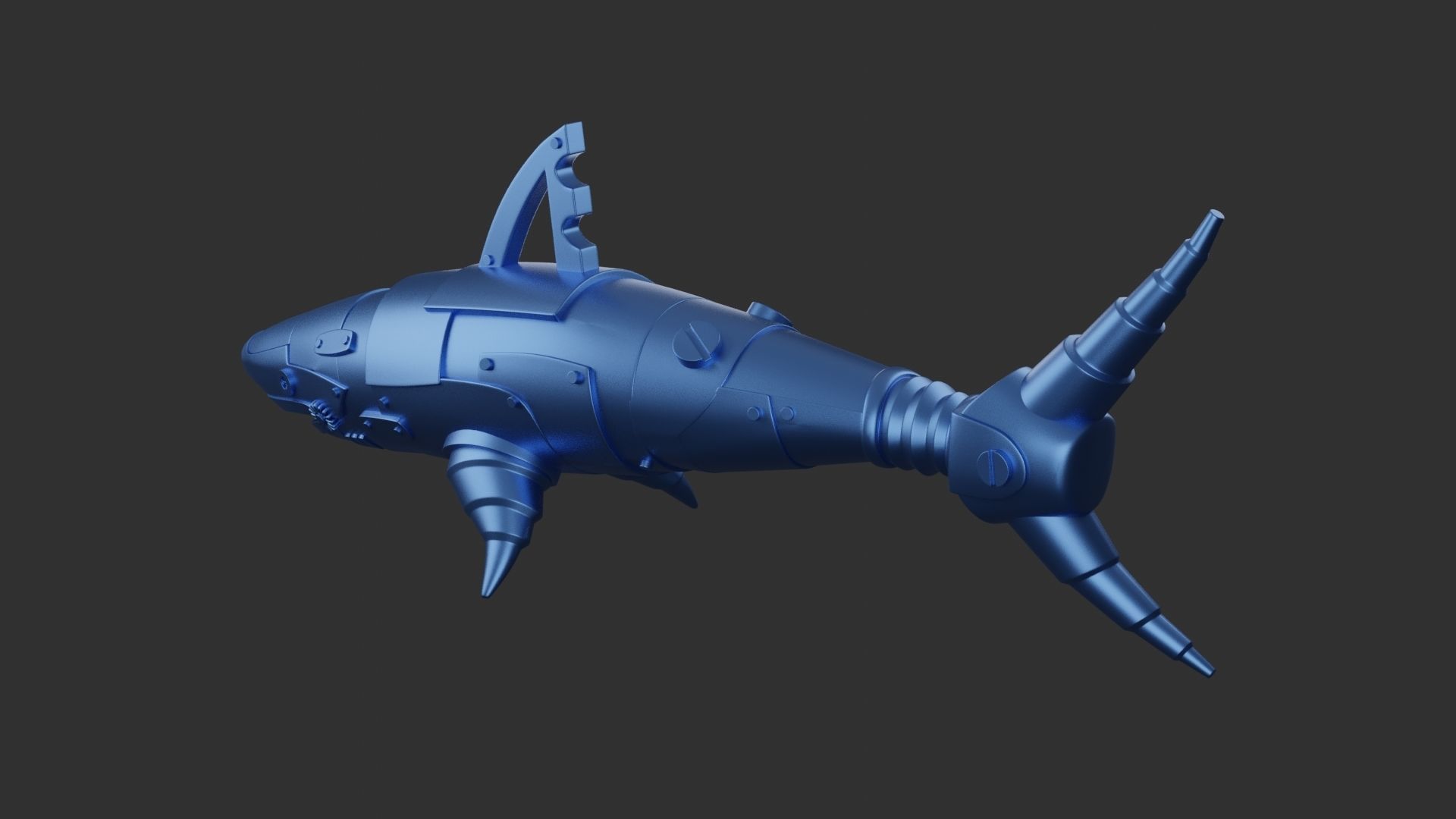 Spaceship in Fish Shape 3D model 3D printable | CGTrader