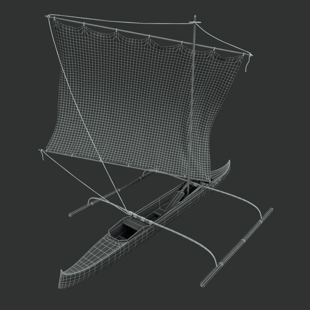 3D model Zamboanga Vinta Boat VR / AR / low-poly | CGTrader