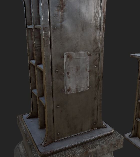 3D model Mech Pillar VR / AR / low-poly | CGTrader