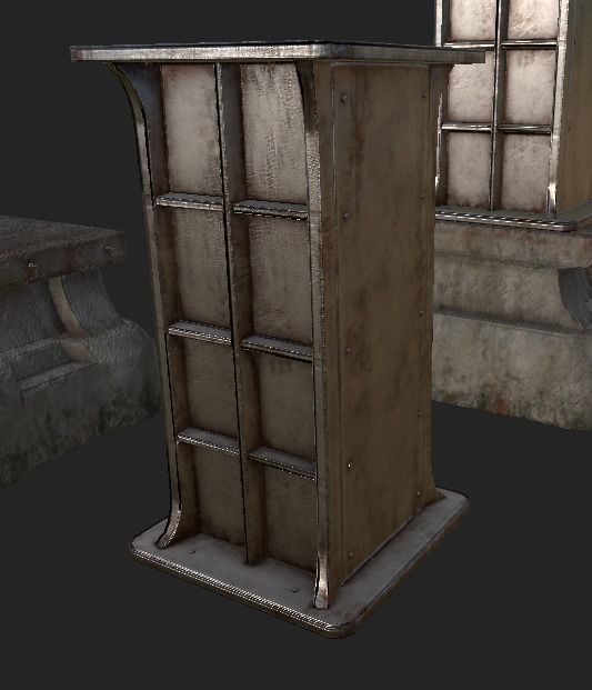 3D model Mech Pillar VR / AR / low-poly | CGTrader