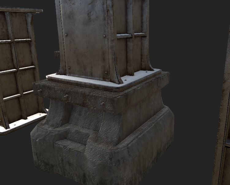 3D model Mech Pillar VR / AR / low-poly | CGTrader