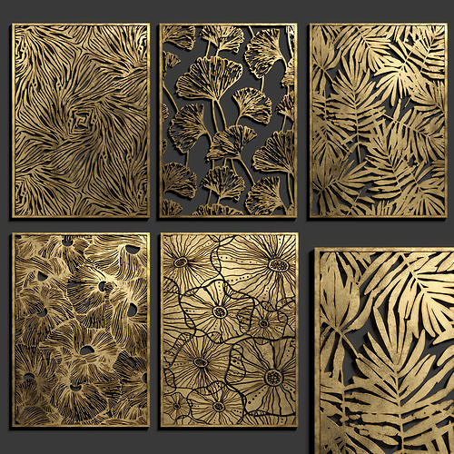 Decorative Panel 3D model | CGTrader