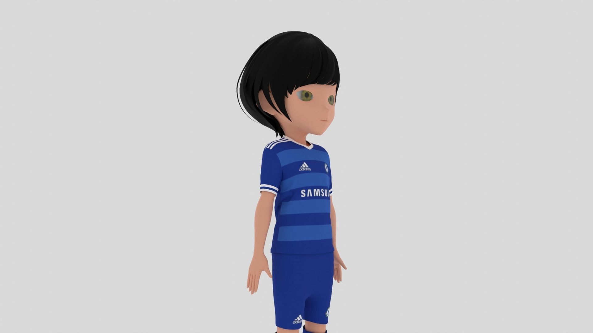 3D model Chelsea Soccer - Football Player VR / AR / low-poly | CGTrader