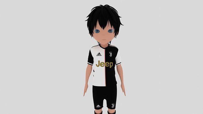 3D model Juventus Soccer - Football Player VR / AR / low-poly | CGTrader
