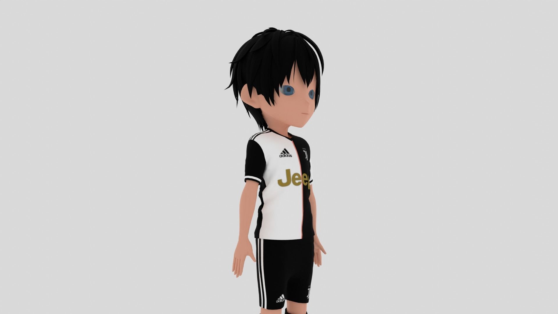 3D model Juventus Soccer - Football Player VR / AR / low-poly | CGTrader