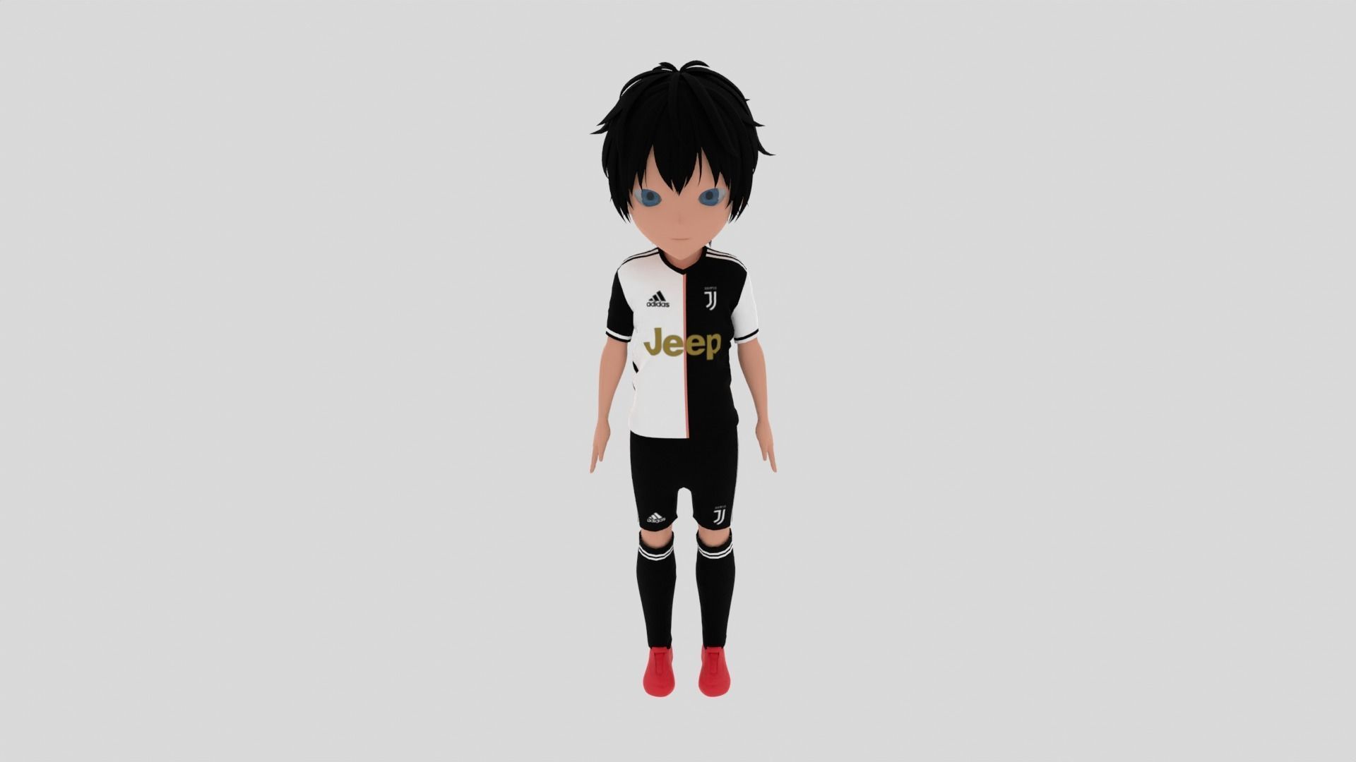 3D model Juventus Soccer - Football Player VR / AR / low-poly | CGTrader