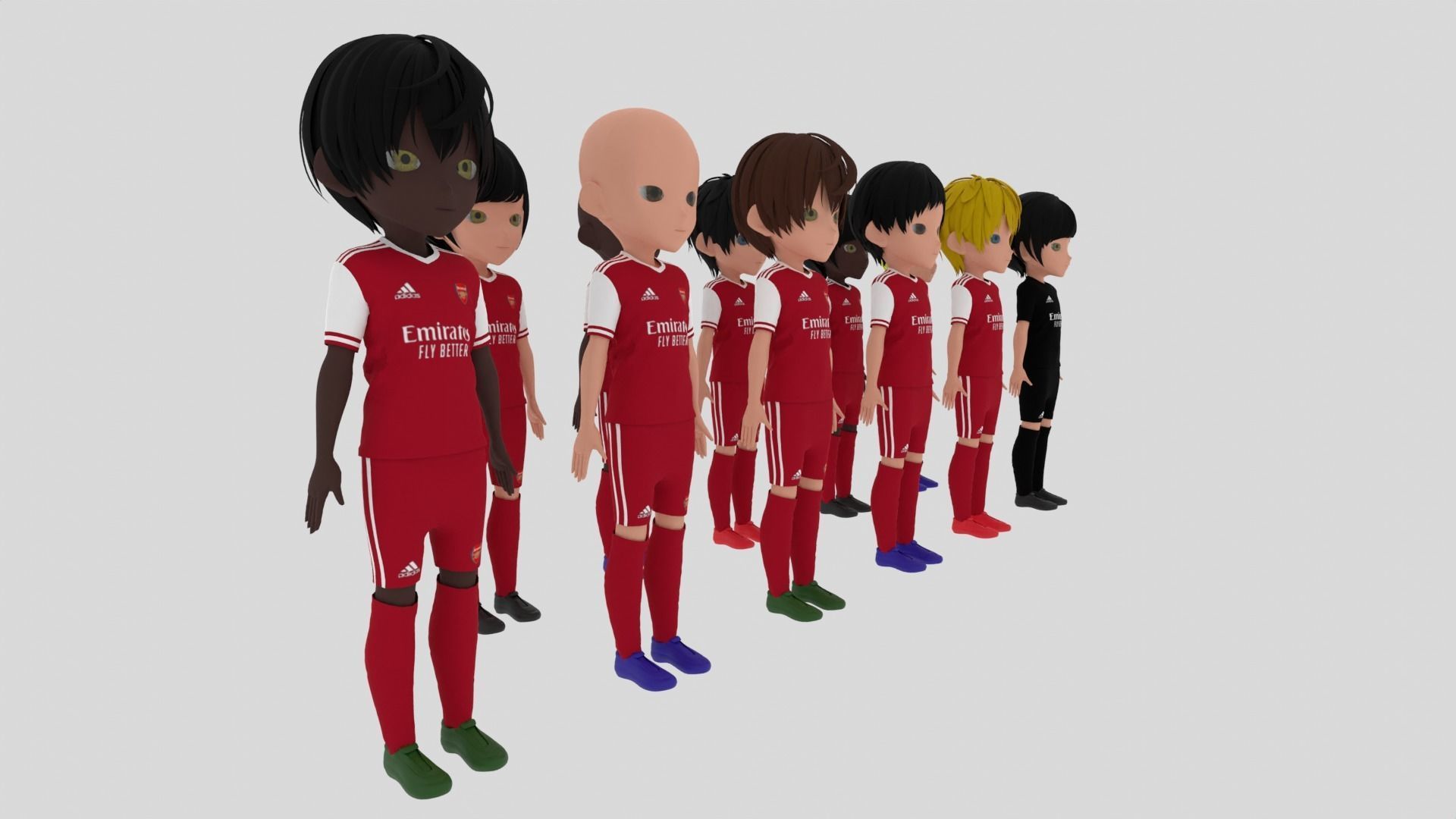 3D model Arsenal FC Soccer - Football Team VR / AR / low-poly | CGTrader