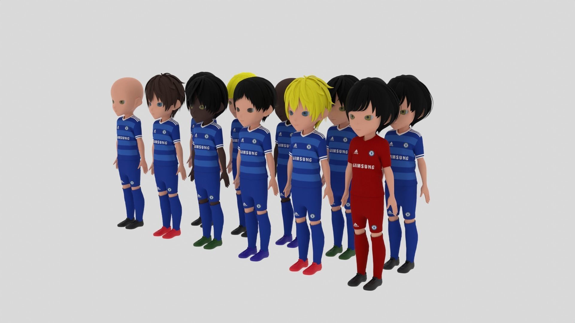 3D model Chelsea Soccer - Football Team VR / AR / low-poly | CGTrader