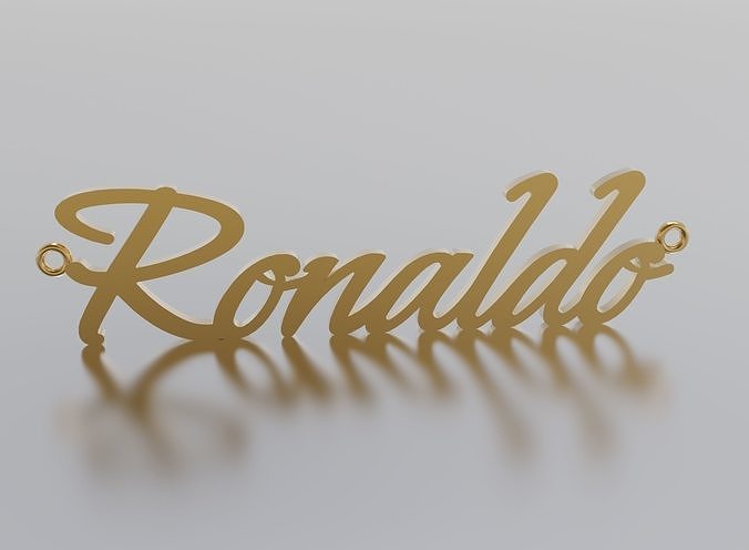 name Ronaldo pendant 3D model 3D printable | CGTrader