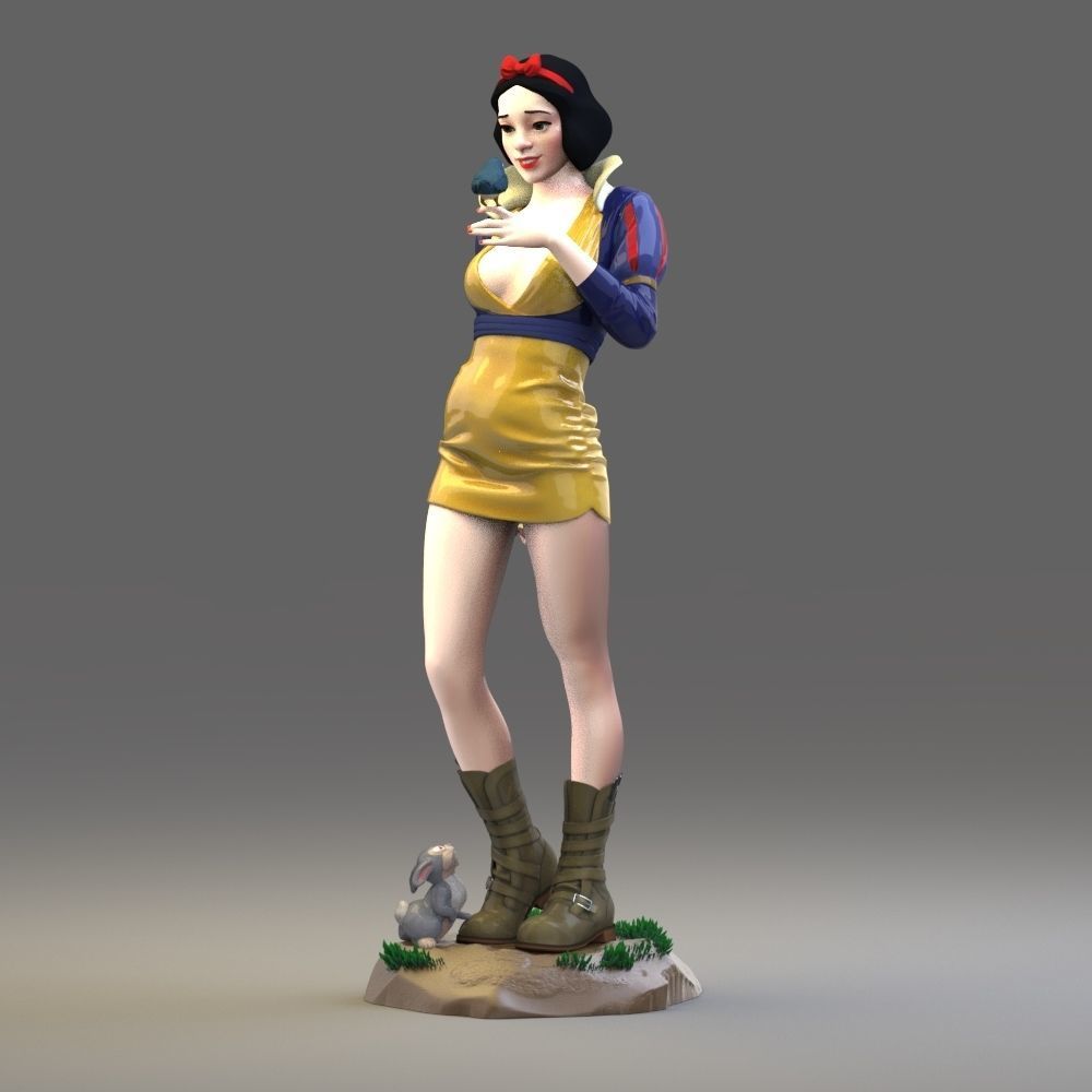 Snow White 3D model 3D printable | CGTrader
