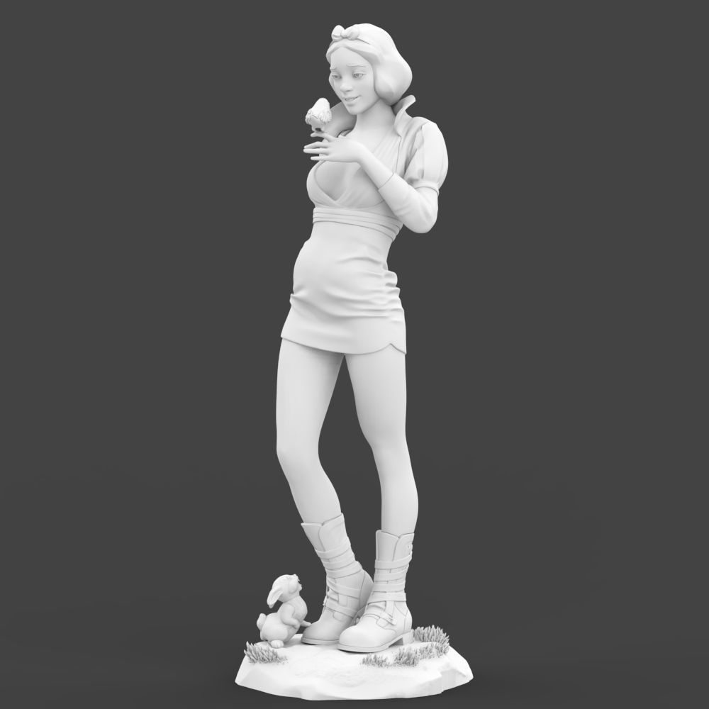 Snow White 3D model 3D printable | CGTrader