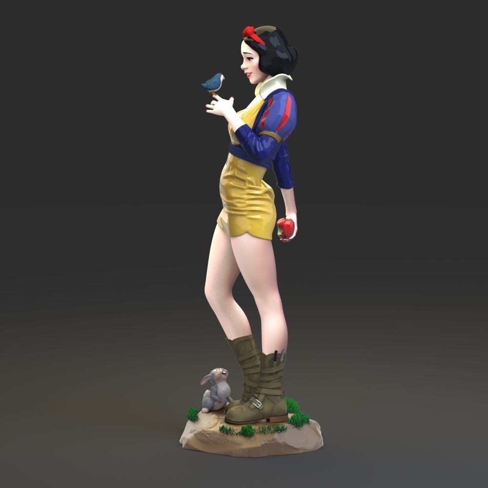 Snow White 3D model 3D printable | CGTrader