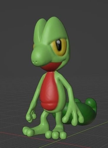 Treecko free 3D model 3D printable | CGTrader