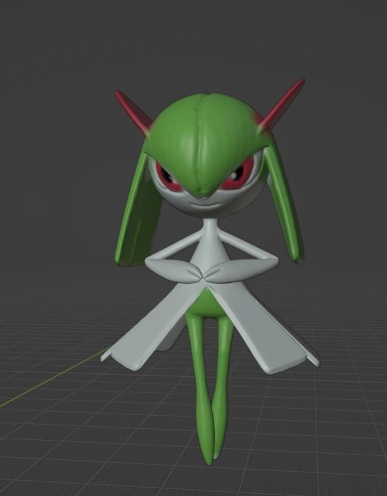 Kirlia 3D model 3D printable | CGTrader