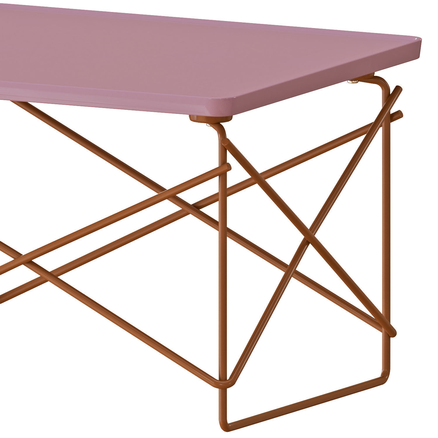 Eames Wire Base Low Table 3D model | CGTrader