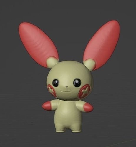 Plusle 3D model 3D printable | CGTrader