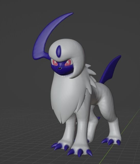Absol 3D model 3D printable | CGTrader