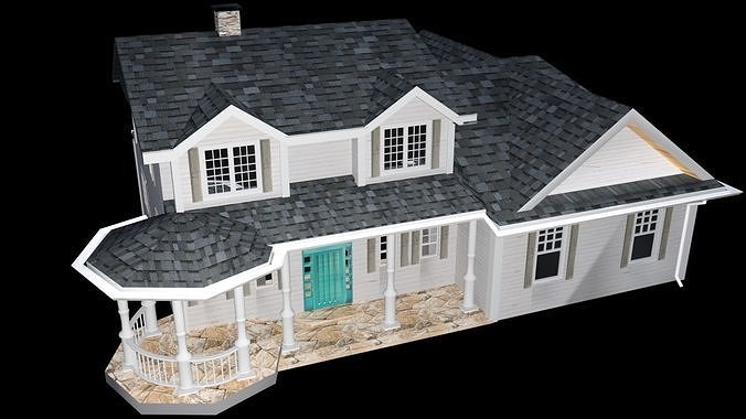 3D model Natalia house VR / AR / low-poly | CGTrader