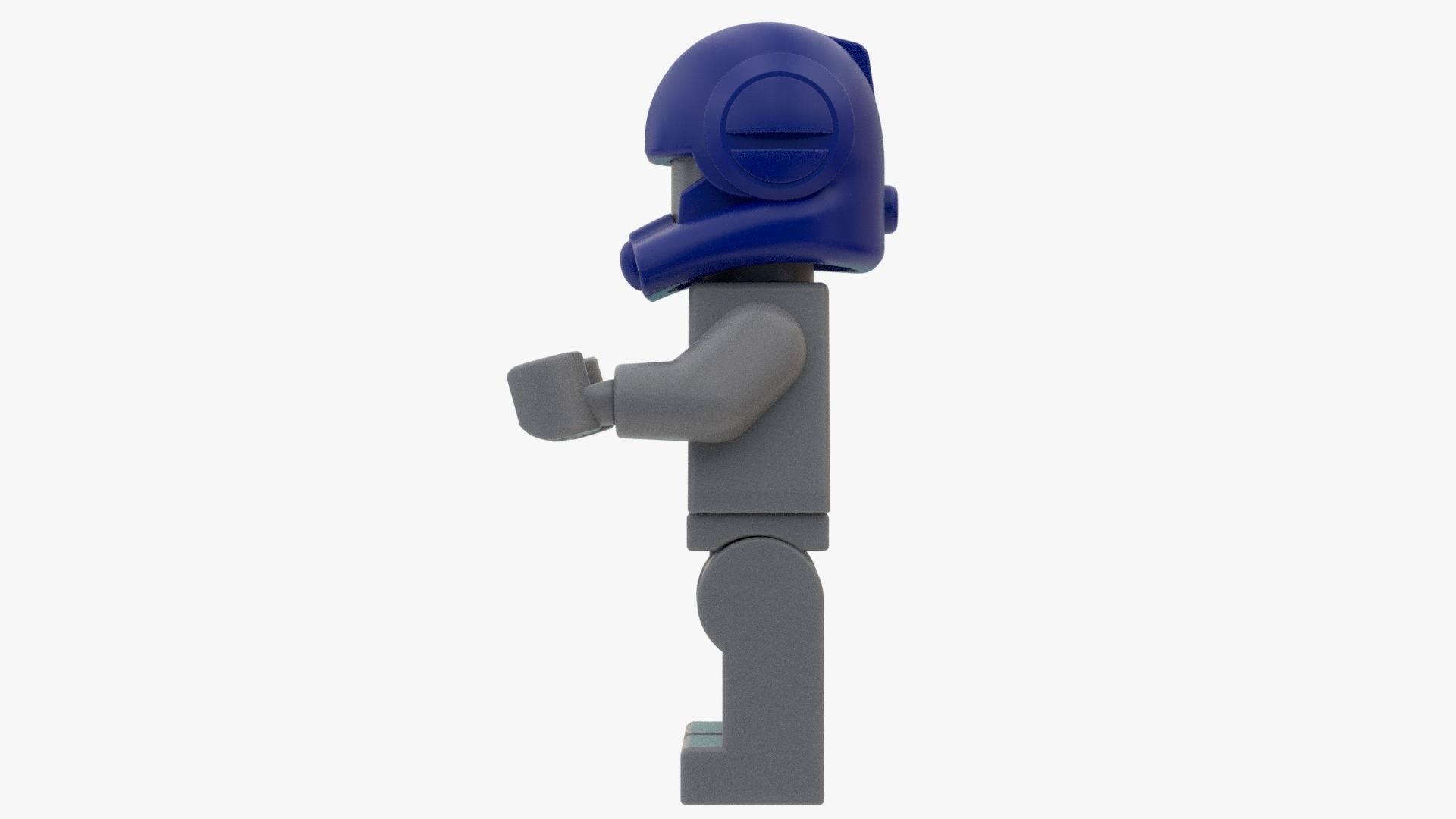 Real size Lego Space Diving Helmet 3D model | CGTrader