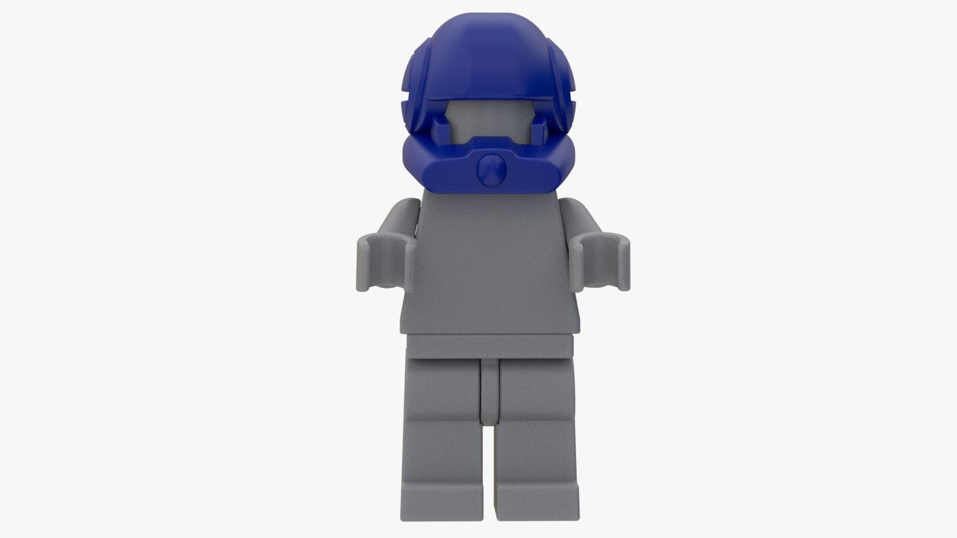 Real size Lego Space Diving Helmet 3D model | CGTrader