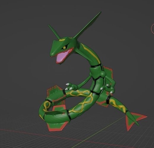 Rayquaza 3D model 3D printable | CGTrader