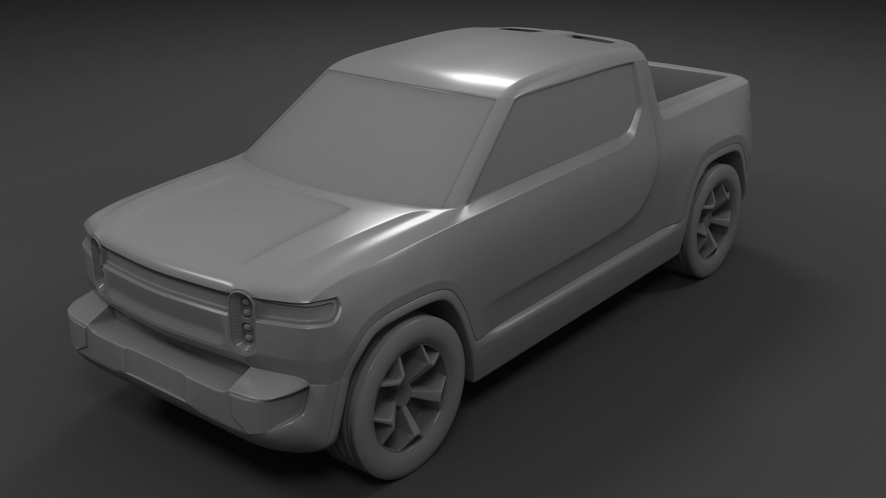 Rivian R1T 3D Print Model 3D model 3D printable | CGTrader