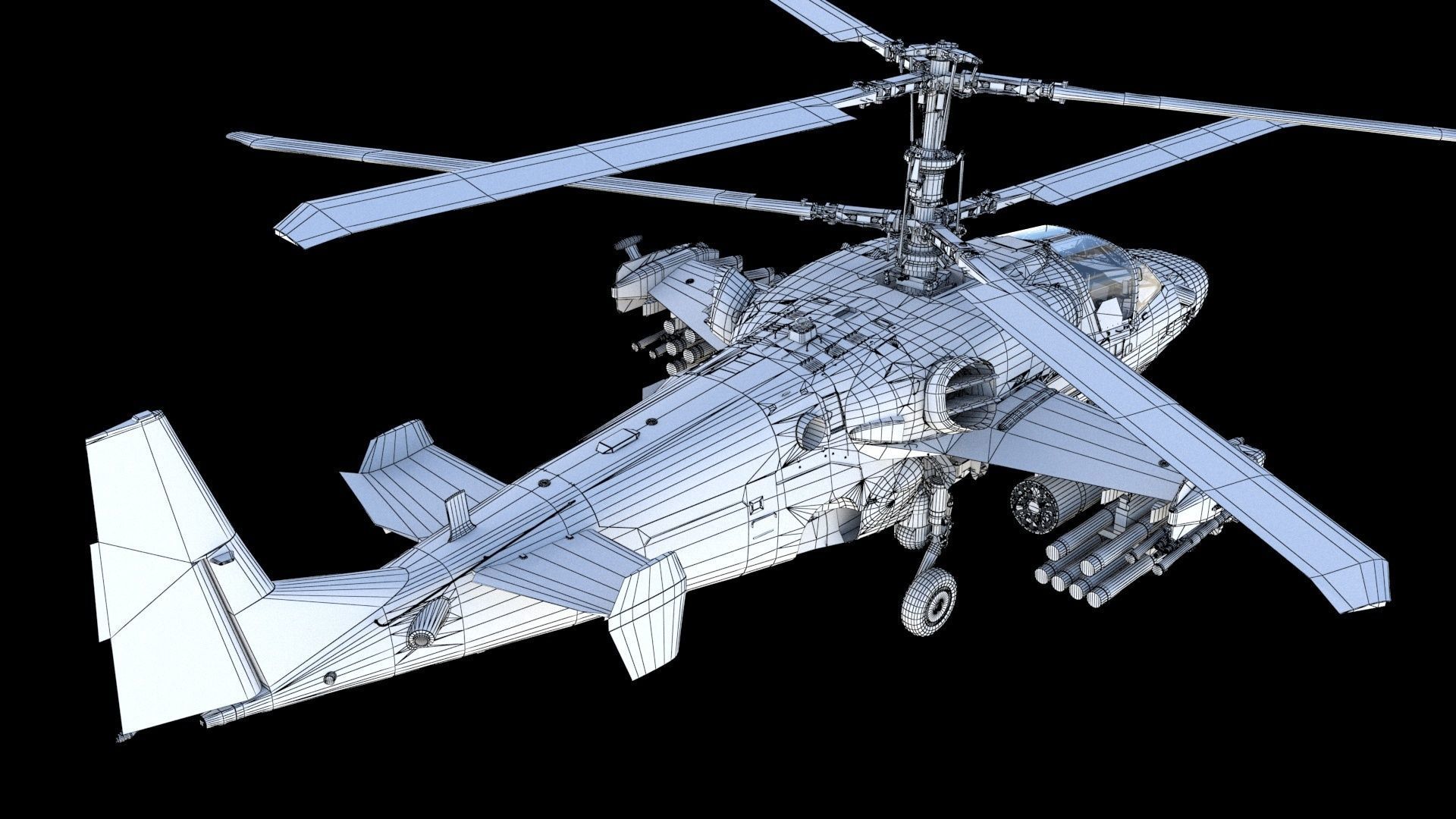 Ka-52 Attack helicopter 3D model | CGTrader