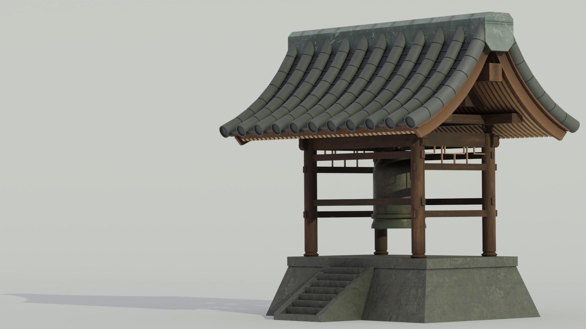 Medieval Japan Shrine 3D model | CGTrader