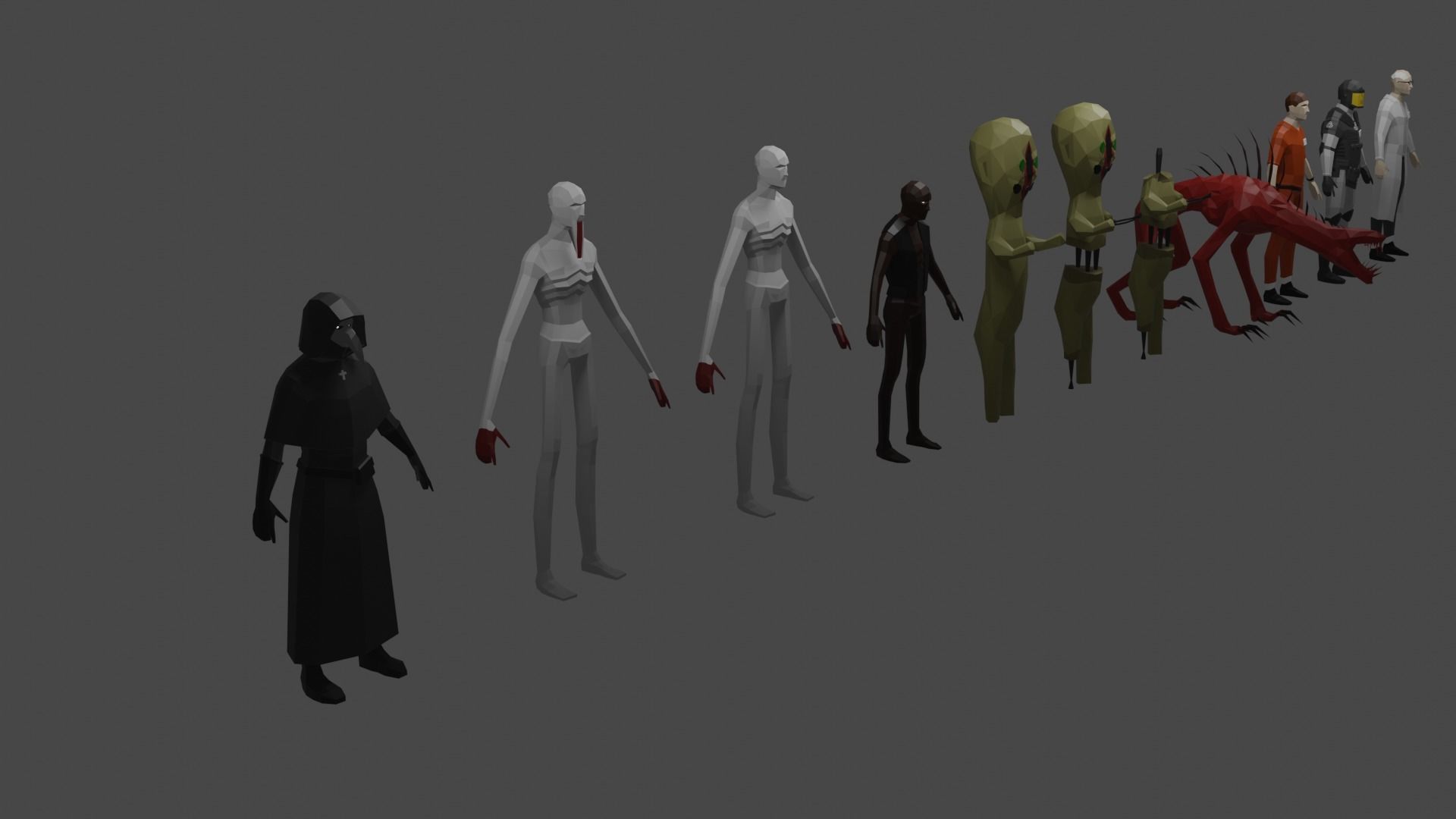 3D model Low-Poly SCP Pack VR / AR / low-poly | CGTrader