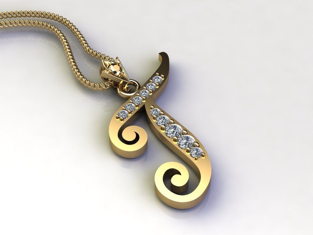 Alphabet Version 2 Letter T 3D model 3D printable | CGTrader