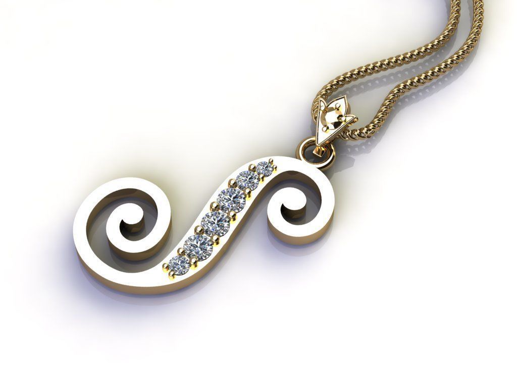 Alphabet Version 2 Letter S 3D model 3D printable | CGTrader