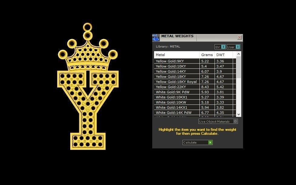 Alphabet Version 1 Letter Y 3D model 3D printable | CGTrader