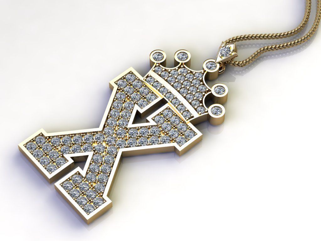 Alphabet Version 1 Letter X 3D model 3D printable | CGTrader