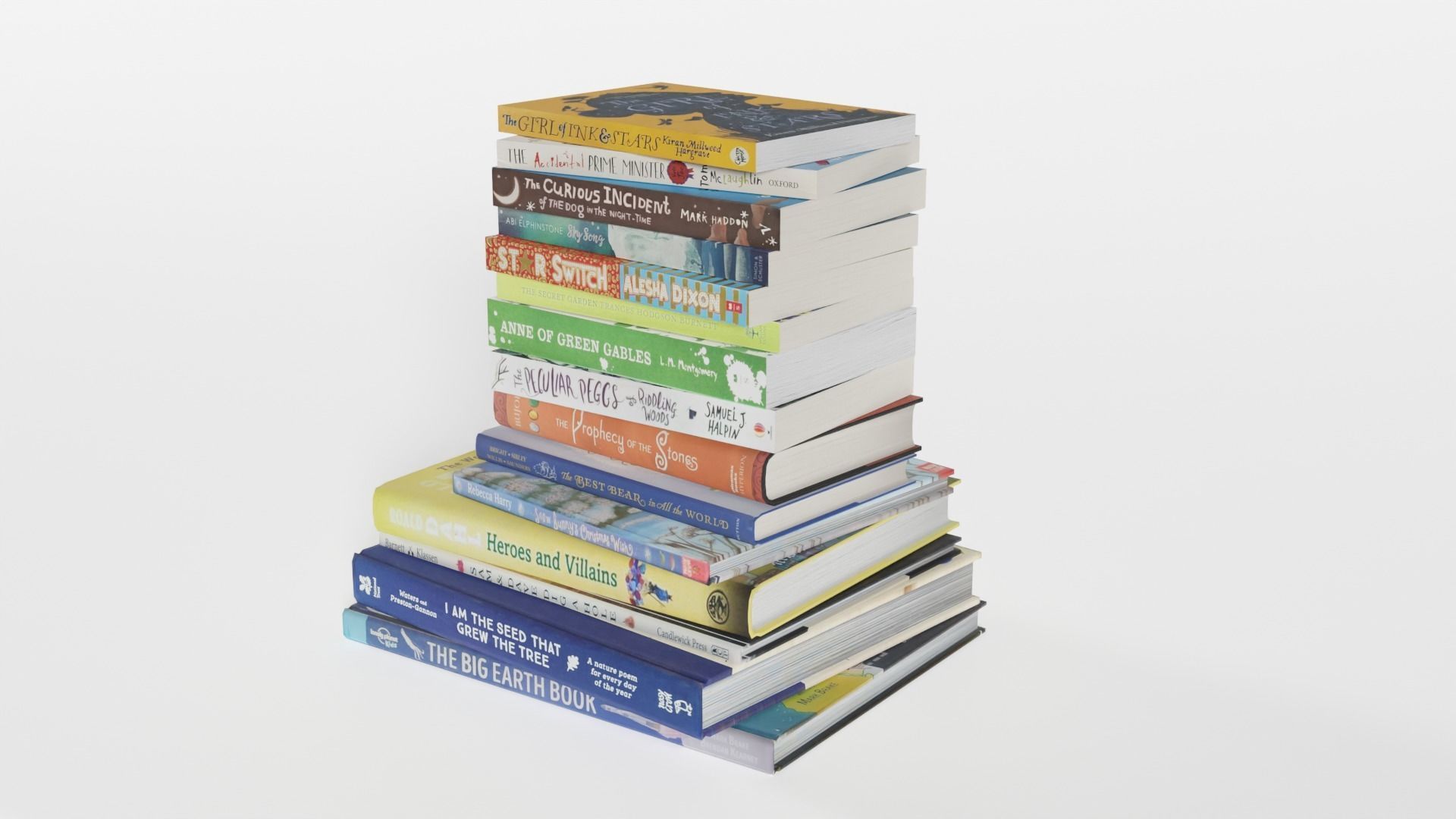 Childrens and Early Teen Books 3D model | CGTrader