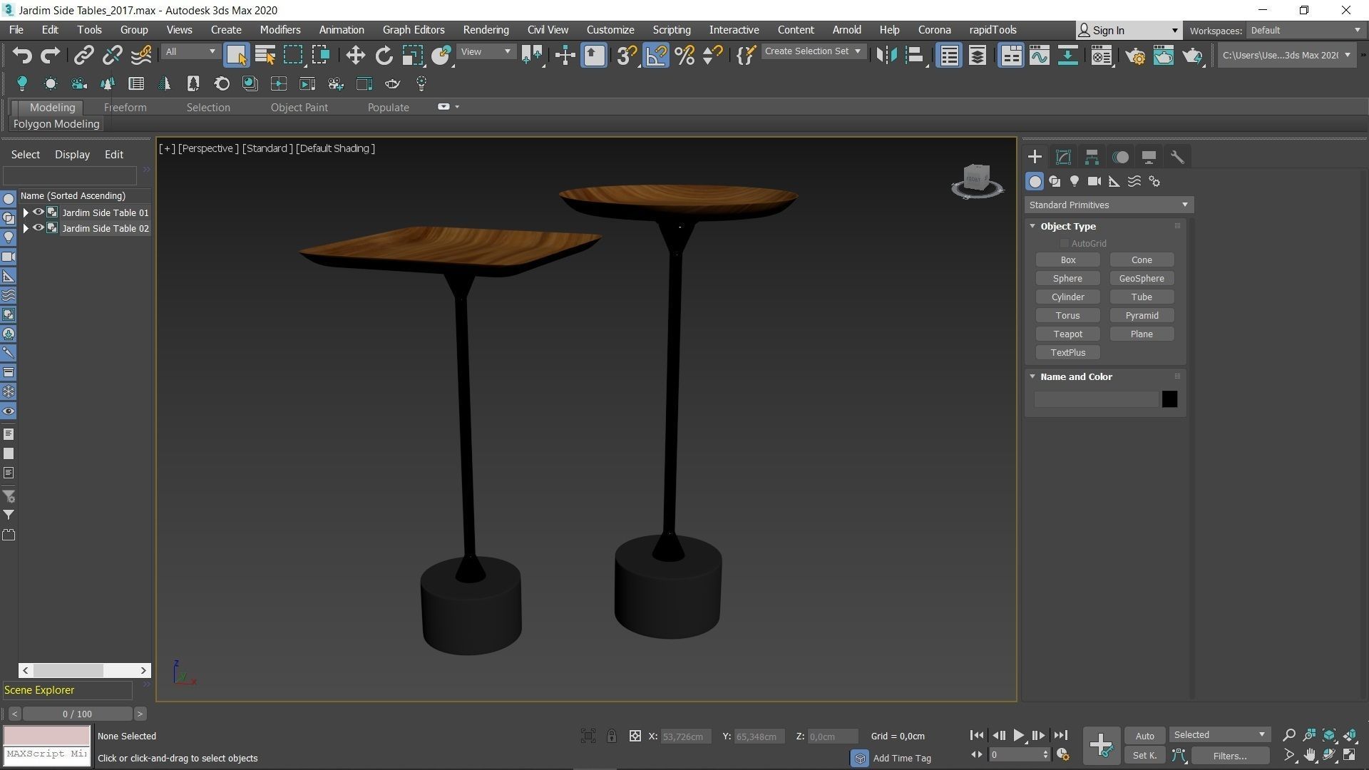 JARDIM SIDE TABLES 3D model | CGTrader