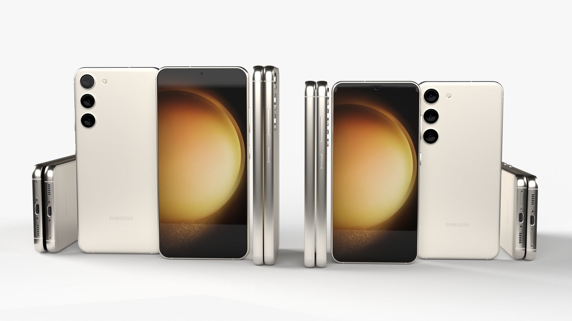 Samsung Galaxy S23 and S23 plus all colors 3D model | CGTrader