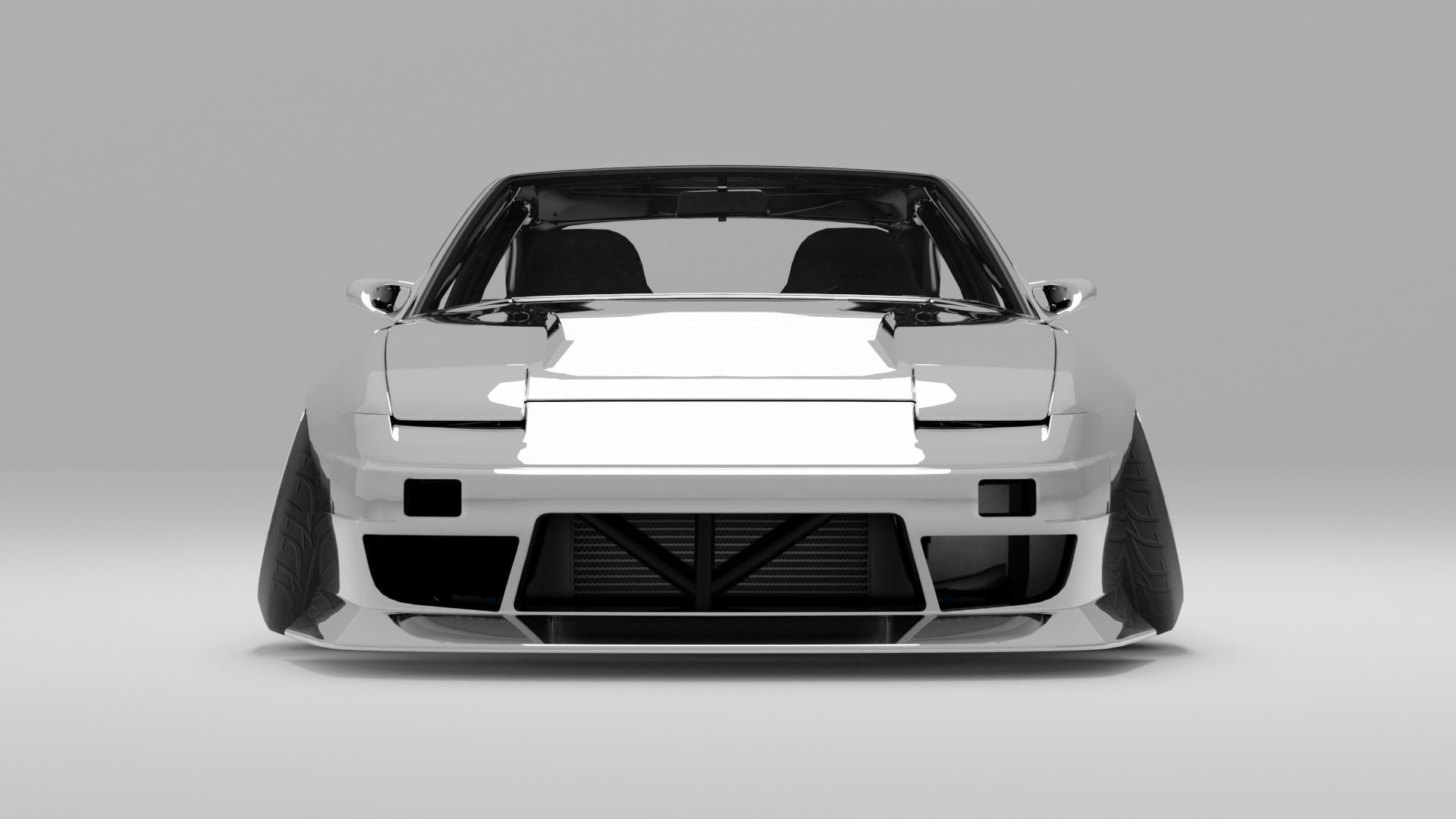 nissan silvia s13 jdm 3D model | CGTrader