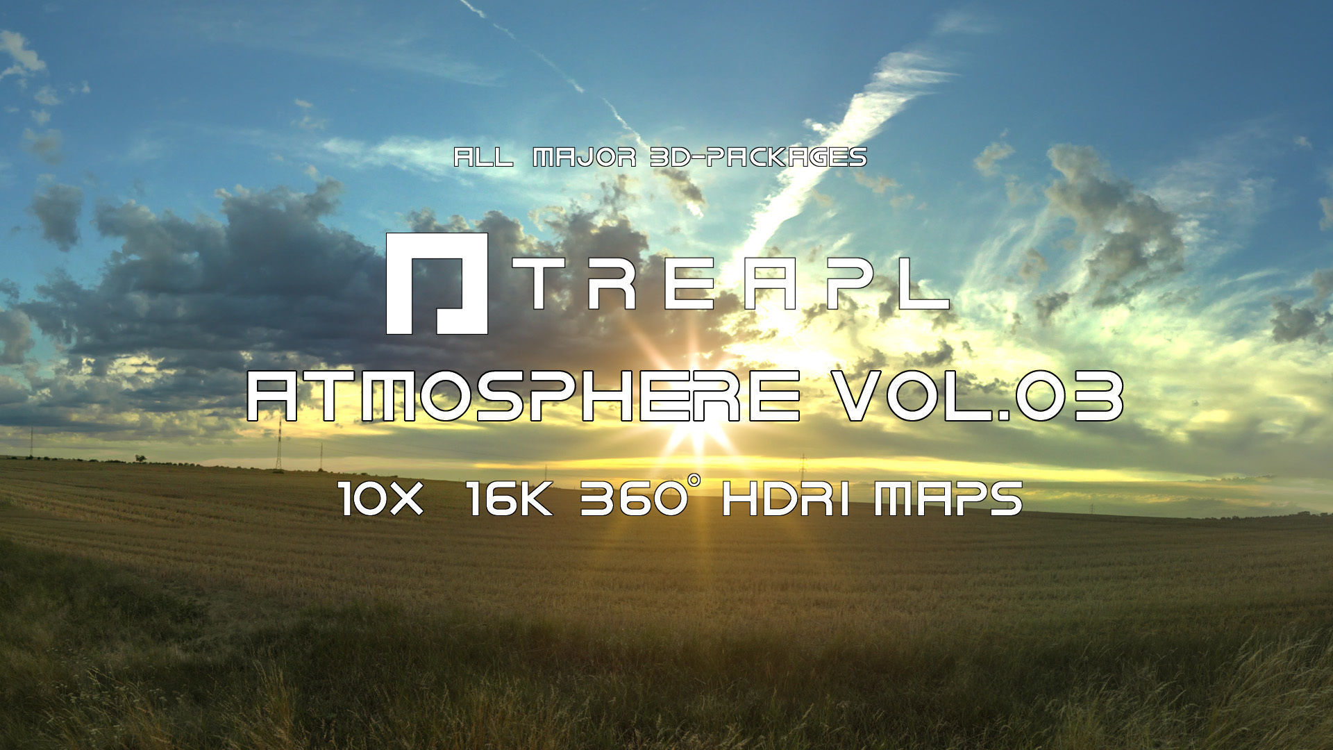 10X HDRI SKIES TREAPL ATMOSPHERE VOL03 - BUNDLE - 360 SKIES Texture ...