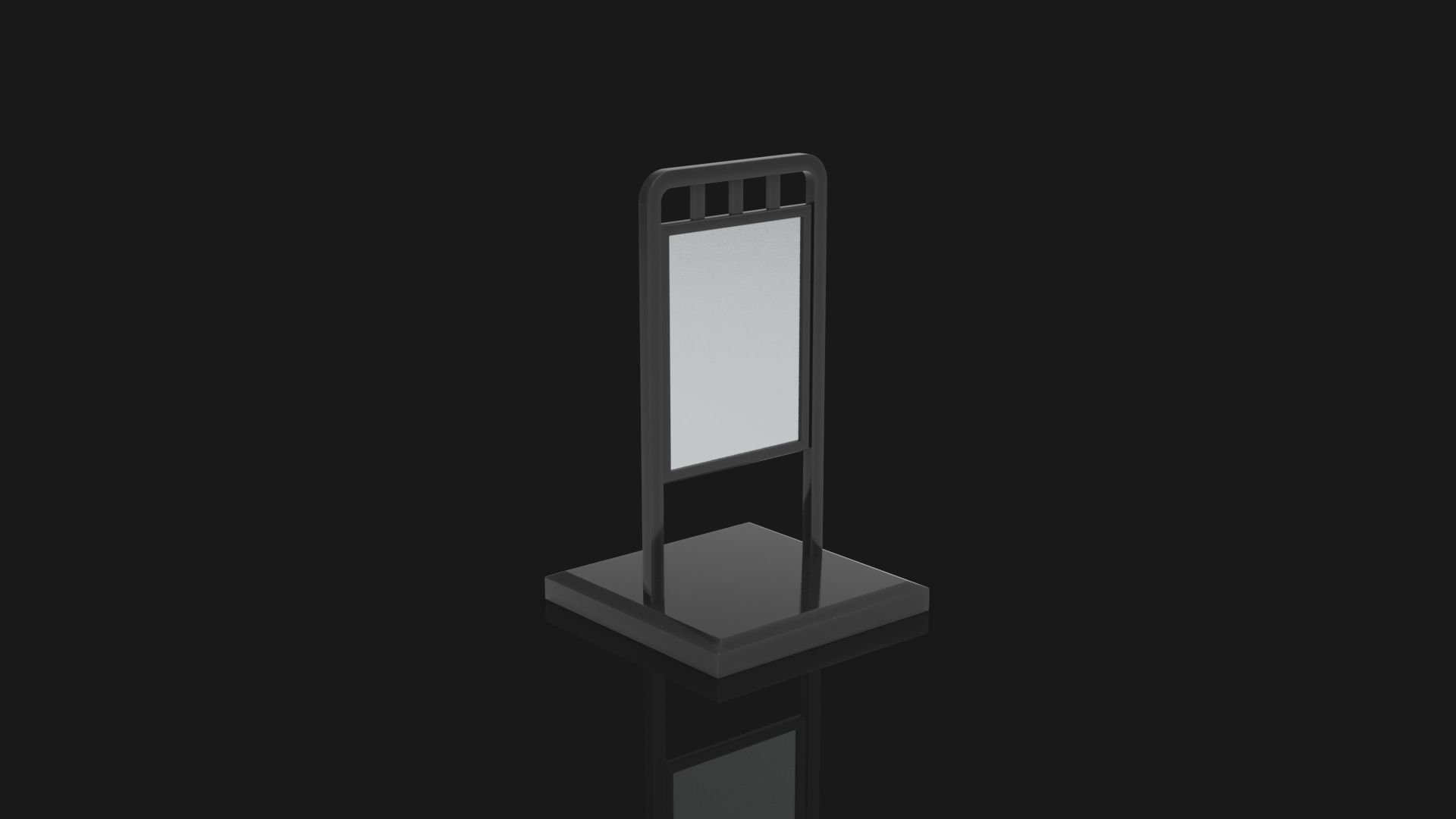 Outdoor Advertising Stand V2 3D model | CGTrader