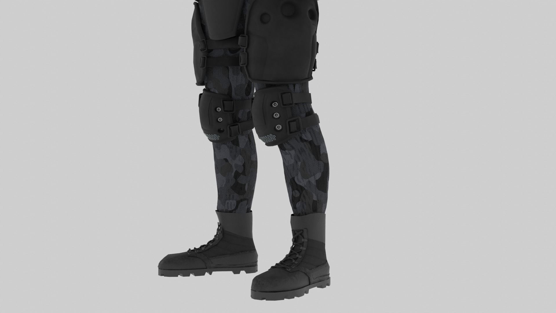 Modern Soldier Spec Ops SWAT FBI CIA VR AR 3D model rigged | CGTrader