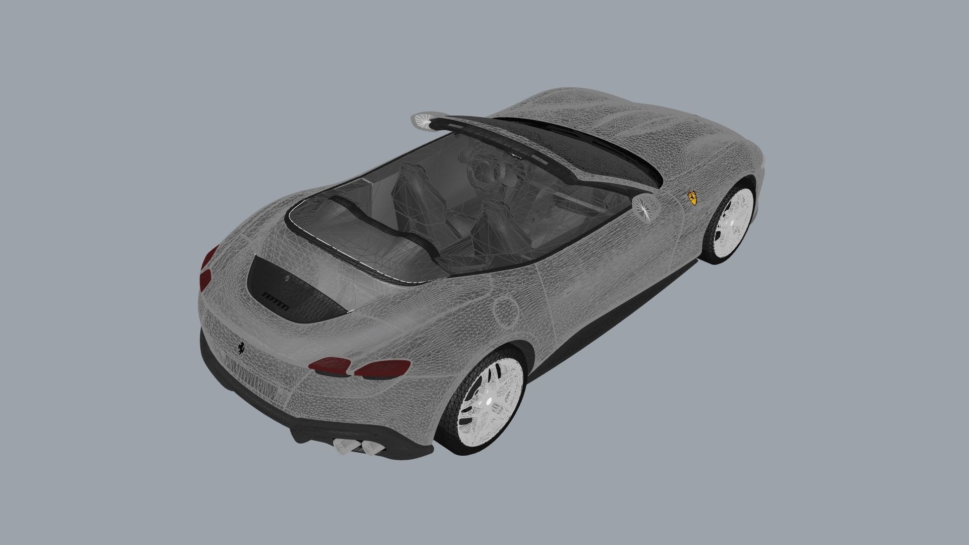 Ferrari Roma Spider 2024 3D model | CGTrader