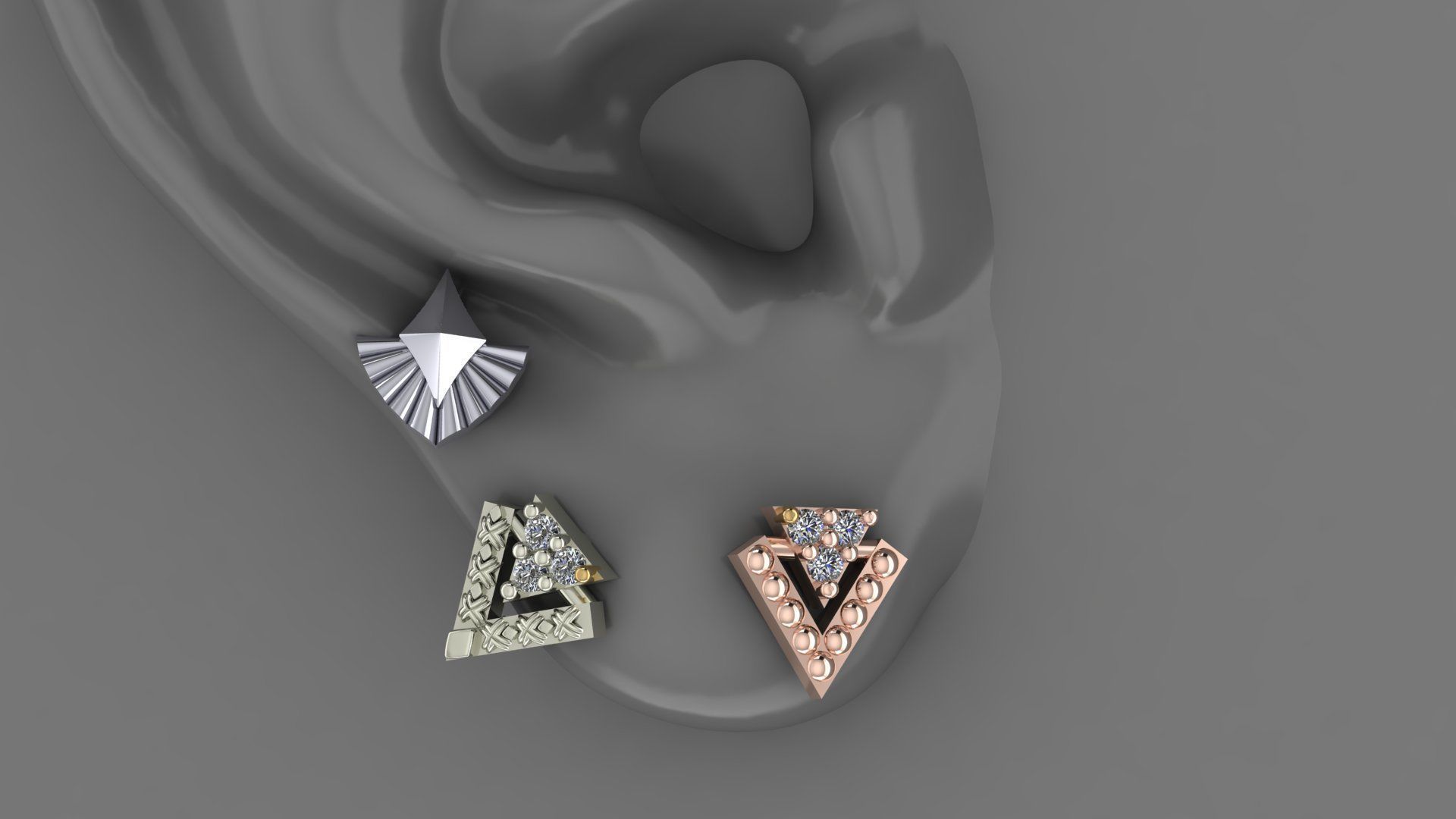 Piercing Diamond Setting 6 Pieces 3D model 3D printable | CGTrader