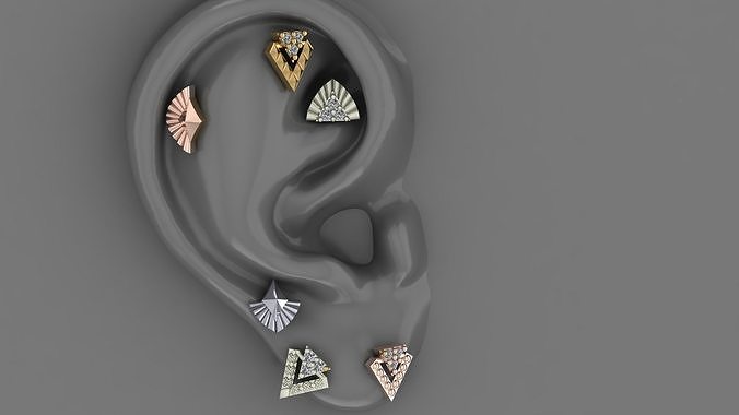 Piercing Diamond Setting 6 Pieces 3D model 3D printable | CGTrader