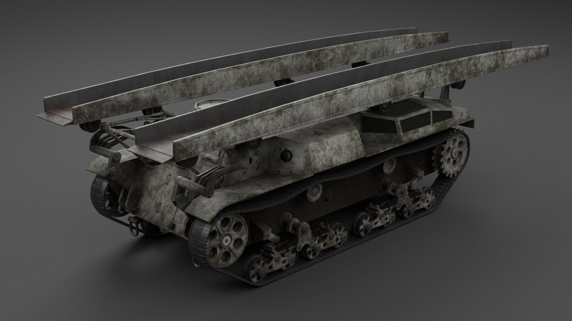 3D model Soko Sagyo Ki Armoured Engineering Vehicle VR / AR / low-poly ...