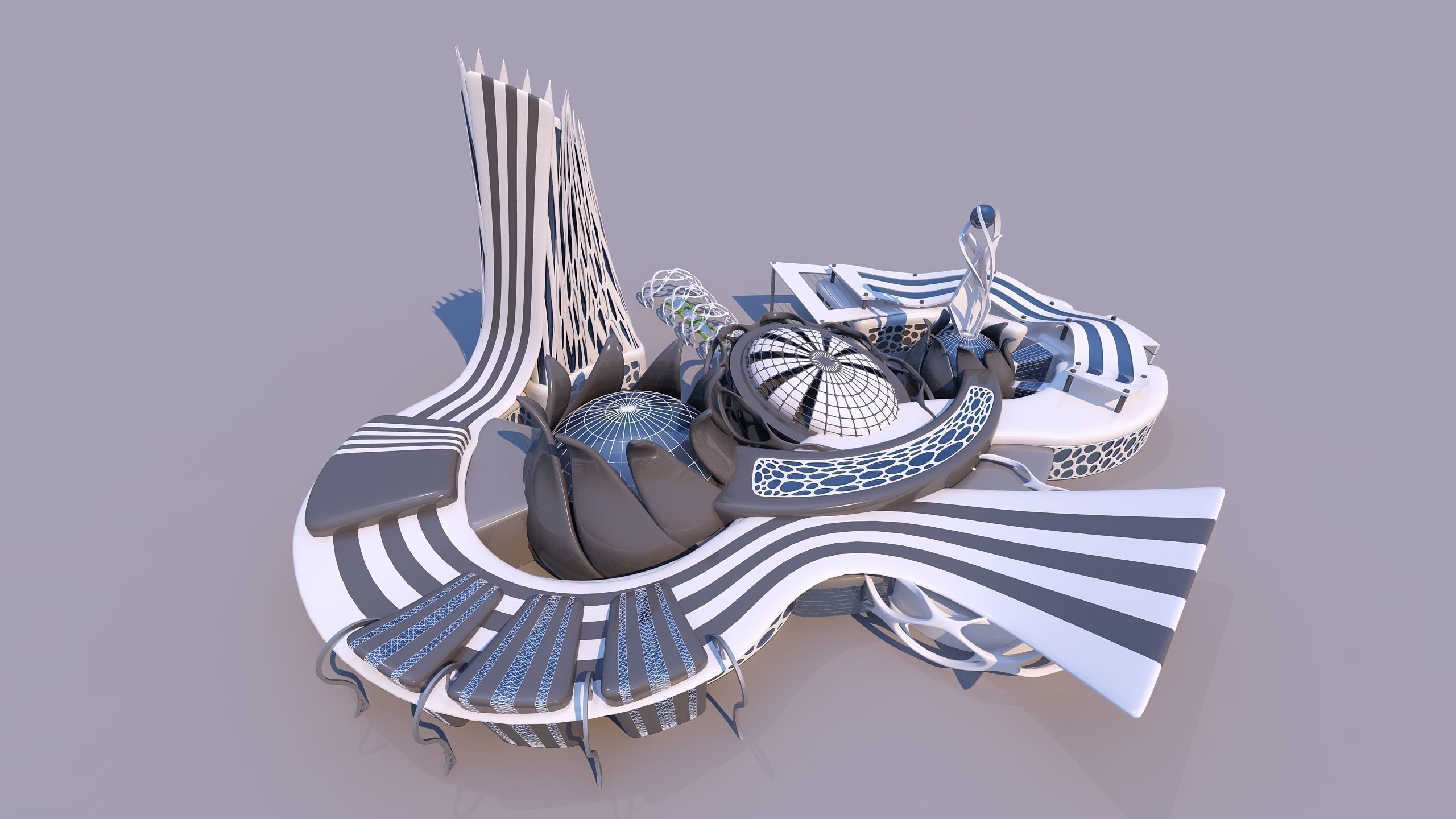 0151 - Nanotechnology Research Center Building 3D model | CGTrader