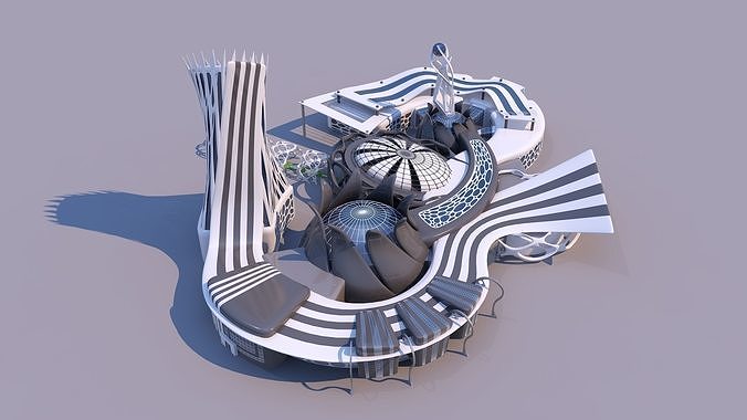 0151 - Nanotechnology Research Center Building 3D model | CGTrader