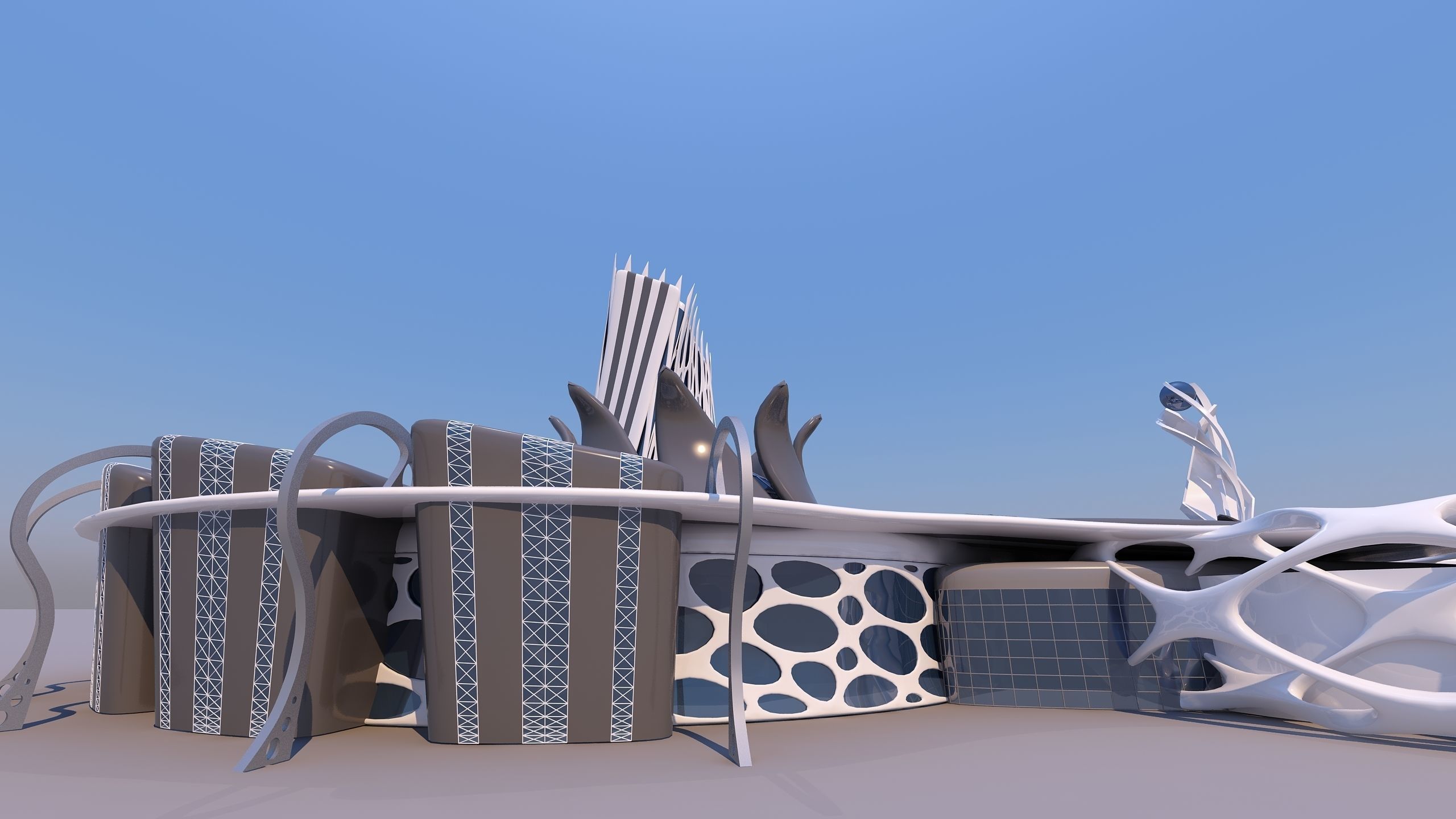 0151 - Nanotechnology Research Center Building 3D model | CGTrader